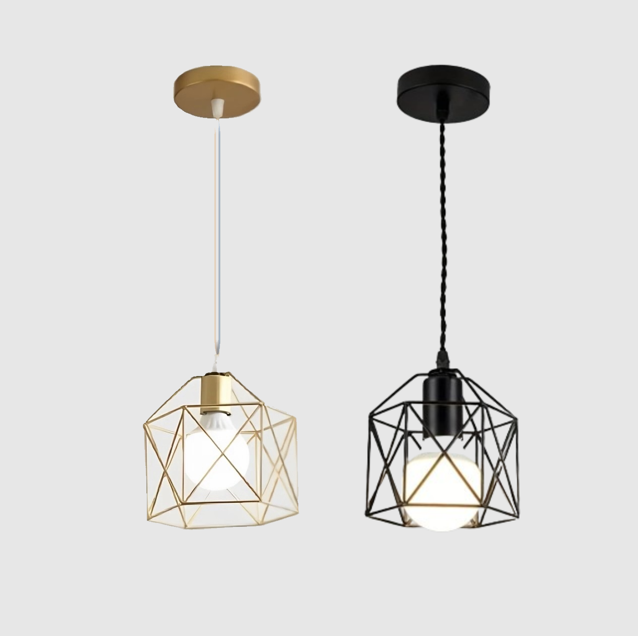Single Geometric shape hanging Lamp – HOMACC Store